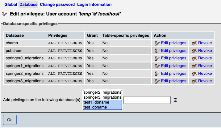 Issue assigning database to user with '_' in database name · Issue #16994 · phpmyadmin ...