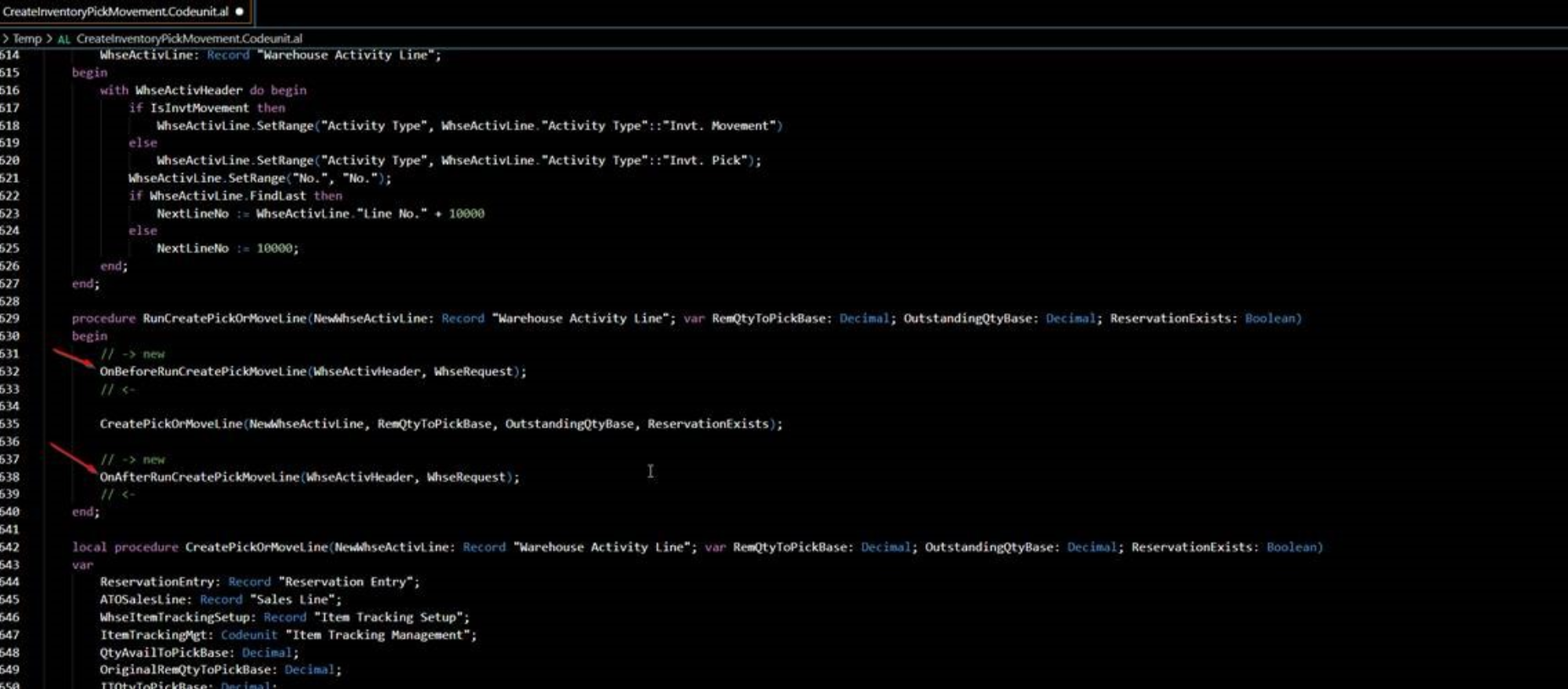 [EventRequest] Codeunit 7322 Create Inventory Pick/movement - New Publishers · Issue #10165 ...