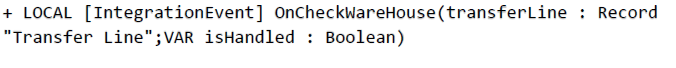 [EventRequest] table 5741 “Transfer Line”, CheckWarehouse[Local] · Issue #3807 · microsoft ...
