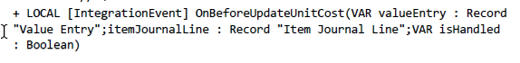 [EventRequest] Codeunit 22 “Item Jnl. – Post Line”, UpdateUnitCost [Local] · Issue #3845 ...