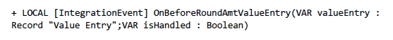 [EventRequest] Codeunit 22 “Item Jnl. – Post Line”, RoundAmtValueEntry[Local] · Issue #3848 ...