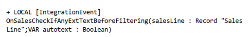 [EventRequest] Codeunit 378 “Transfer Extended Text”, SalesCheckIfAnyExtText [External] · Issue ...