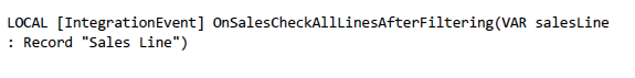 [EventRequest] Codeunit 1320 “Lines instruction Mgt.”, SalesCheckAllLinesHaveQuantityAssigned ...