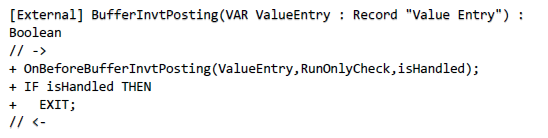 [EventRequest] Codeunit 5802 “Inventory Posting To G/L”, BufferInvtPosting [External] · Issue ...