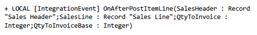 [EventRequest] Codeunit 80 “Sales Post”, PostItemLine[Local] · Issue #3873 · microsoft ...