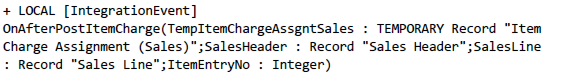 [EventRequest] Codeunit 80 “Sales Post”, PostItemCharge [Local] · Issue #3874 · microsoft ...