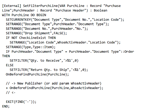 Eventrequest Codeunit 7321 Create Inventory Put Away” Setfilterpurchline External · Issue