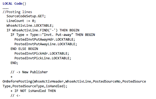 [EventRequest] codeunit 7324 “Whse.-Activity-Post”, code[Local] · Issue ...