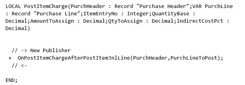 [EventRequest] codeunit 90 “Purch.-Post”, PostItemCharge[local] · Issue #4245 · microsoft ...