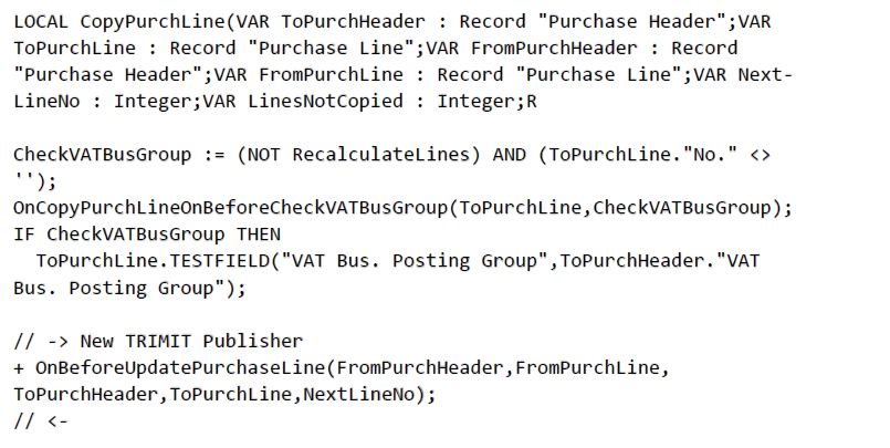 [EventRequest] codeunit 6620 “Copy Document Mgt.”, CopyPurchLine [Local] · Issue #4317 ...