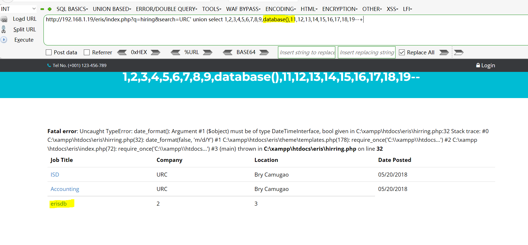 Bug report SQLi 12 md At Main Debug601 bug report GitHub