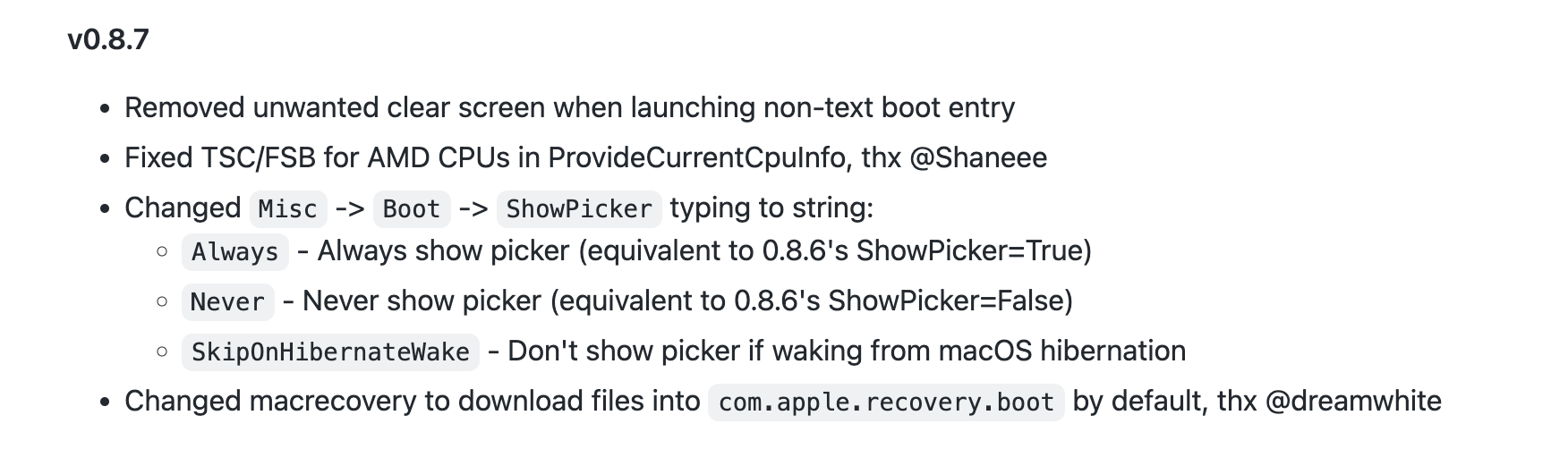 您好，麻烦适配一下 0.8.7 谢谢 · Issue #305 · ic005k/OCAuxiliaryTools · GitHub
