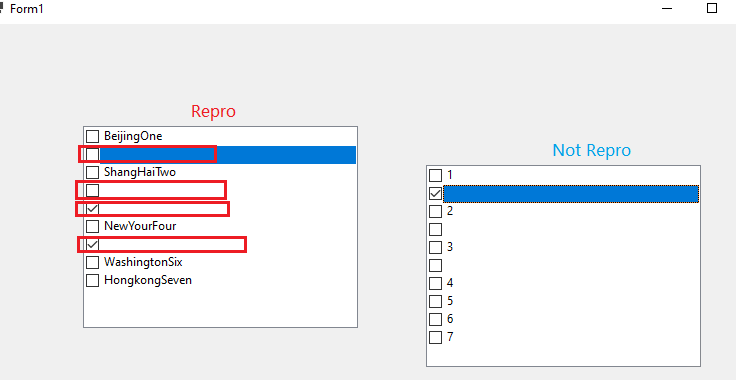 Cannot select correct item when there are consecutive null items in ...