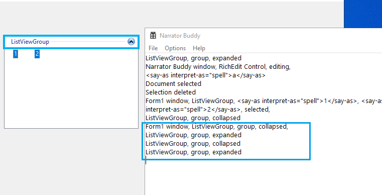 Accessibility: ListViewGroup Collapsible/Collapsed · Issue #3269 · dotnet/winforms · GitHub