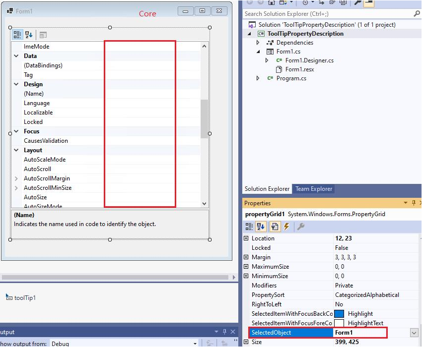Default values are not shown after setting SelectedObject property for PropertyGird control ...