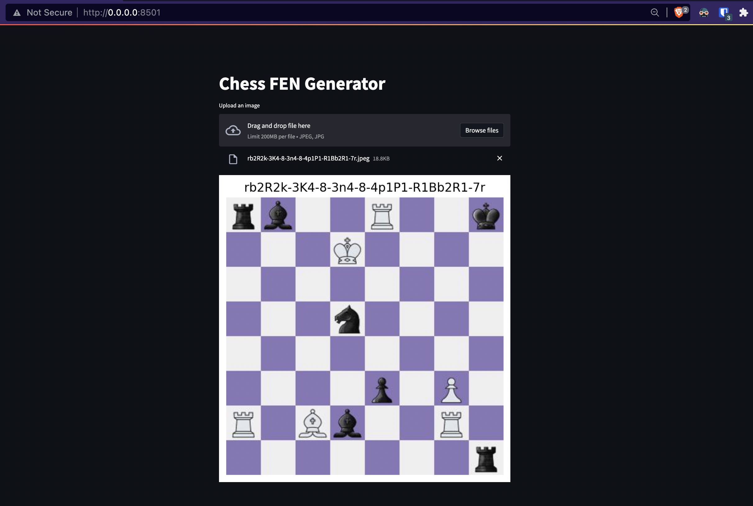 GitHub - ediziks/Chess-FEN-Prediction-with-CNN: A vision AI application ...