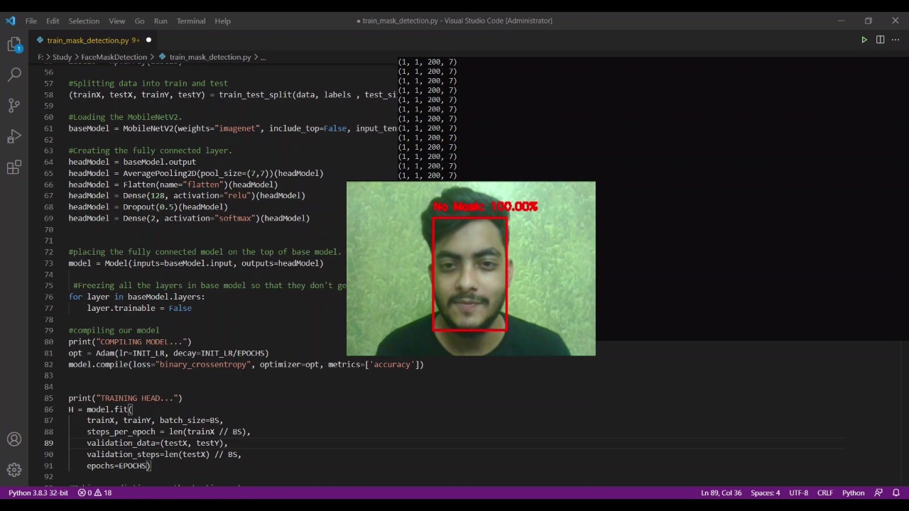 GitHub - Bhavesh-py/FaceMaskDetectionSystem: Face Mask Detection System ...