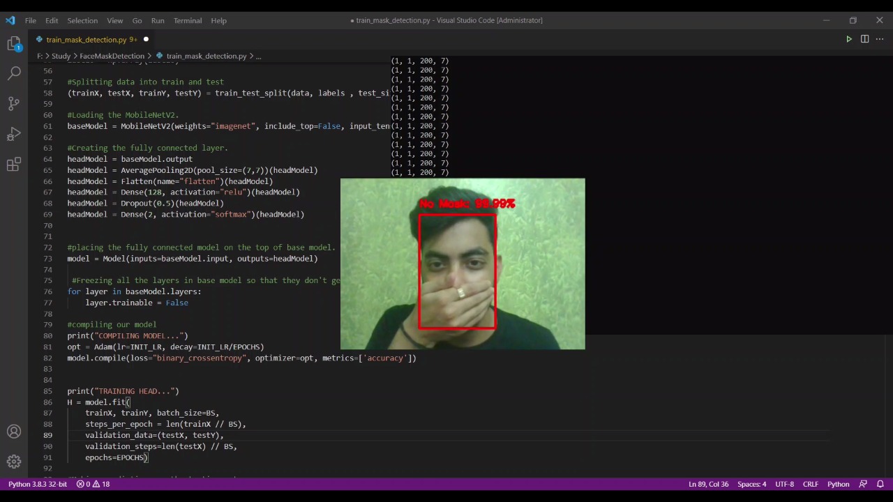 GitHub - Bhavesh-py/FaceMaskDetectionSystem: Face Mask Detection System ...