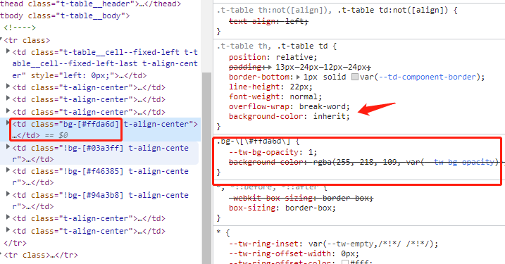 table的列的自定义样式会被表格内置样式覆盖 · Issue #619 · Tencent/tdesign-vue-next · GitHub