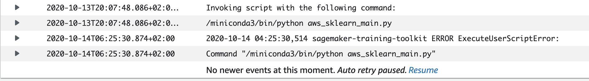 Training job of Sklearn script fails with no error message · Issue #1952 · aws/sagemaker-python ...