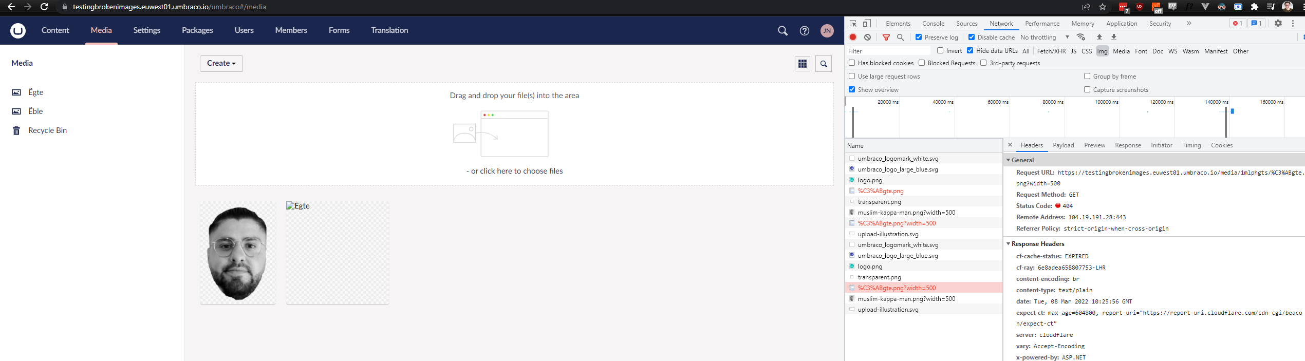 Images in backoffice breaks using special characters like ë, version 9.3.1 · Issue #32 · umbraco ...