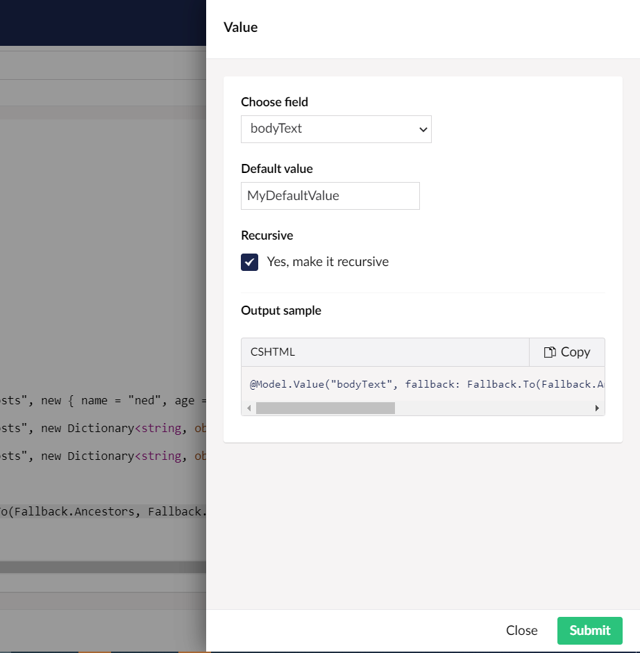 Insert value through the backoffice with default value and made recursive does not work · Issue ...