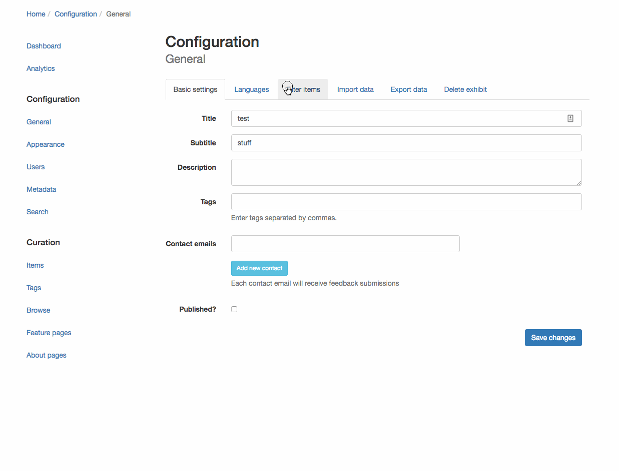 User should stay on Config > Languages tab when adding language or ...