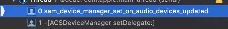 [iOS] Getting EXC_BAD_ACCESS (code=1, address = 0x134) when setting the delegate of device ...