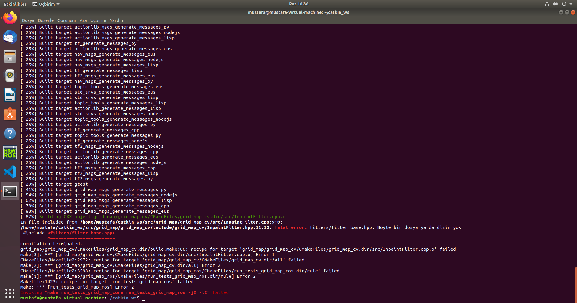 Catkin Make Command Error · Issue 300 · Anybotics Grid Map · Github