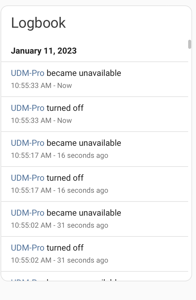 UniFi Network - Devices/entities becoming unavailable and back online ...
