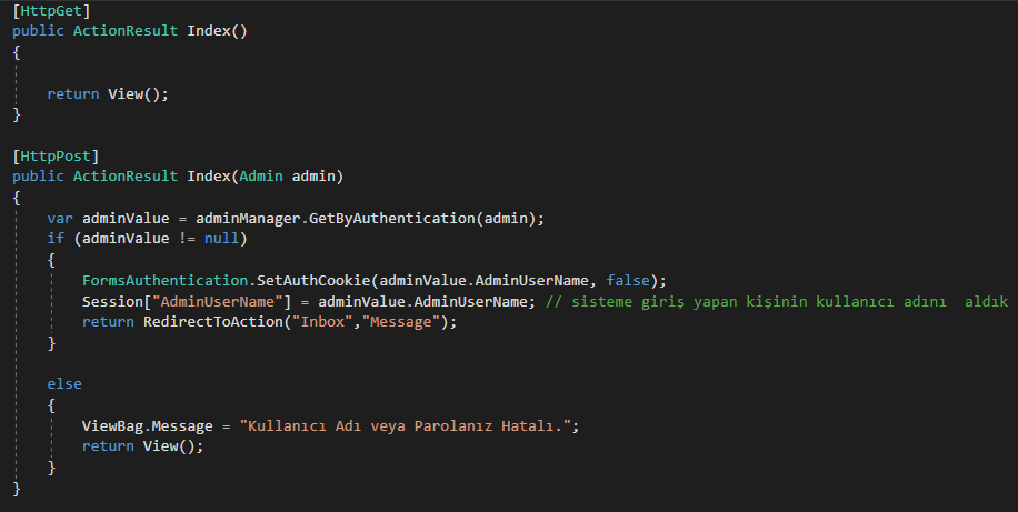 GitHub - BerkanDemiral/MVCCampProject