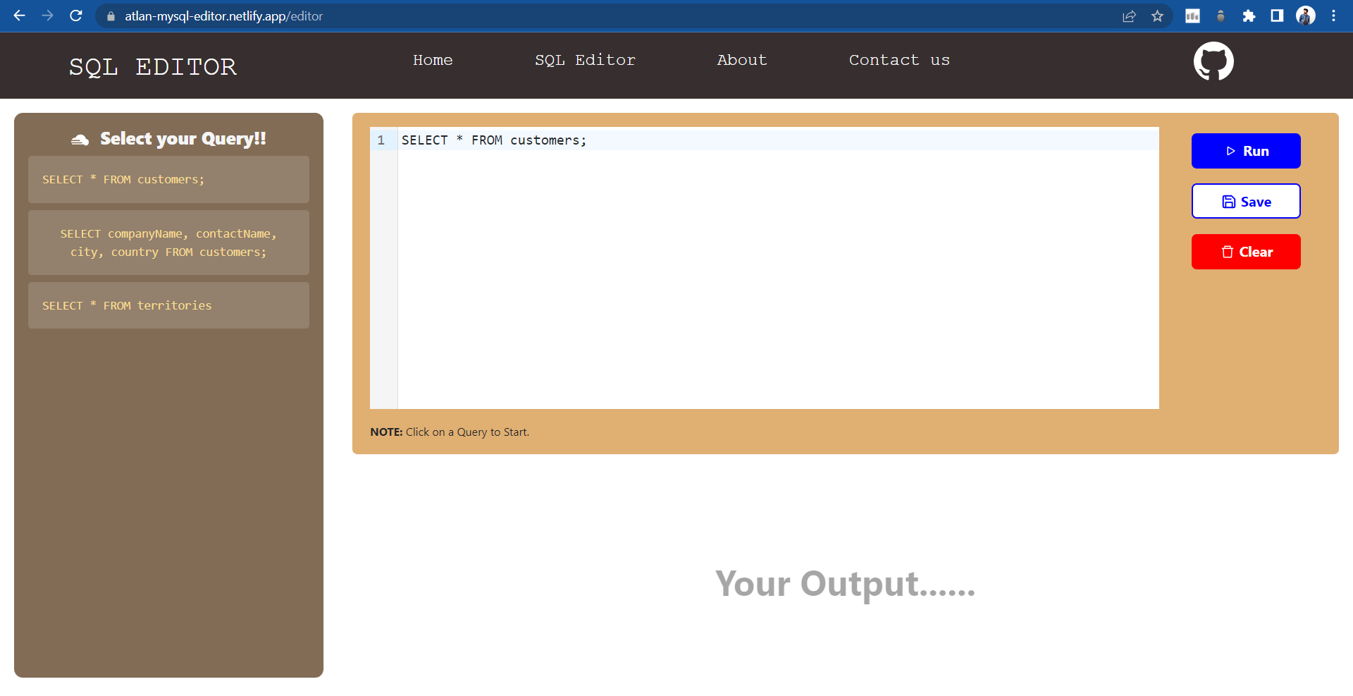 GitHub - manavsingh-26/Atlan-SQL-Editor: Task for Atlan