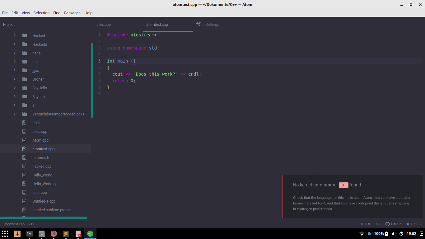 Hydrogen can't start kernel and remote kernel doesn't work · Issue #1739 · nteract/hydrogen · GitHub