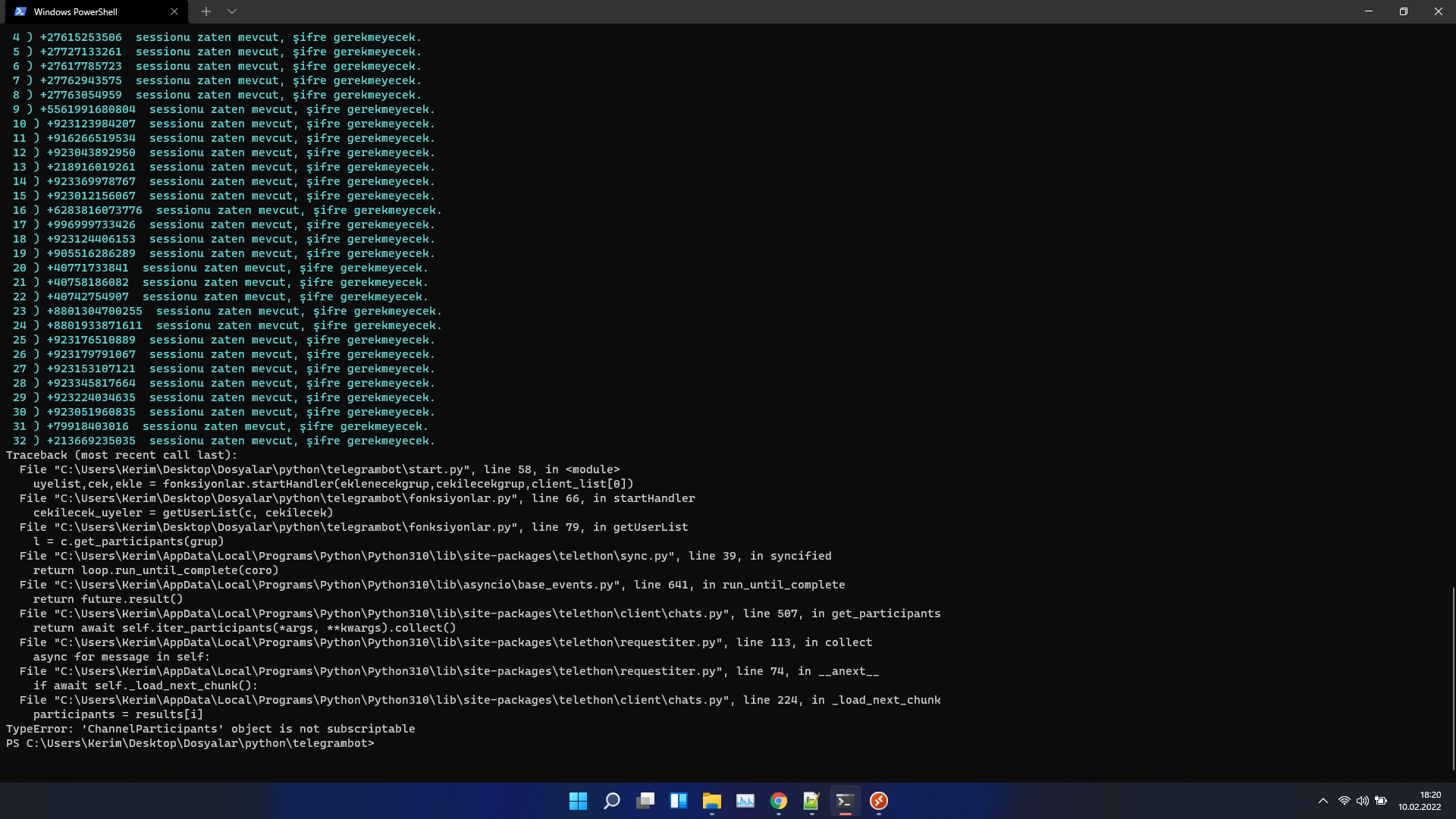 Aggressive=True Error · Issue #3715 · LonamiWebs/Telethon · GitHub