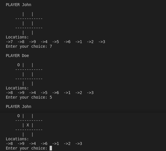 GitHub - gitLeii/tiktaktoe-in-terminal-with-numpy: A CLI game made implementing Python numpy ...