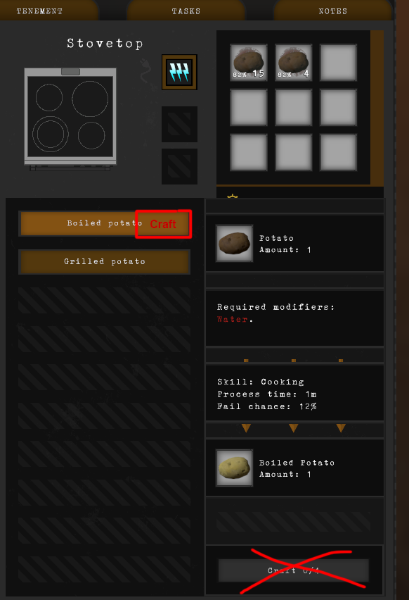 Crafting changes feedback and issues · Issue #457 · loiste-interactive/Obenseuer-Issues · GitHub
