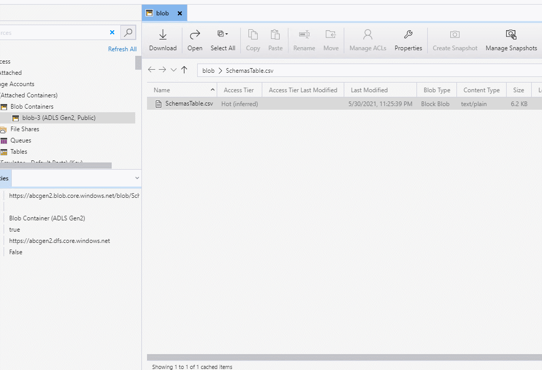 An error occurs after clicking action 'Manage Snapshot' for one public ...