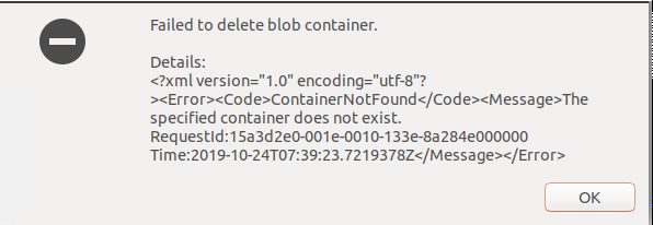 Pop up an error when deleting one Azure AD attached ADLS Gen2 blob container · Issue #2134 ...