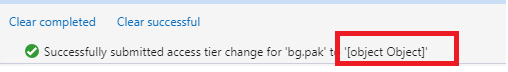 Show incorrect strings in activity log after updating access tier for one ADLS Gen2 blob · Issue ...