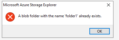 No error pops up when renaming one ADLS Gen2 folder with an existing folder name · Issue #2308 ...
