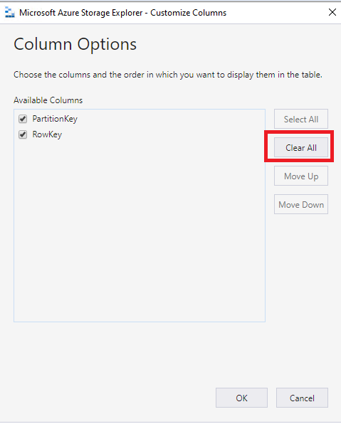 The description of 'Clear All' button shows unfriendly in the Customize ...