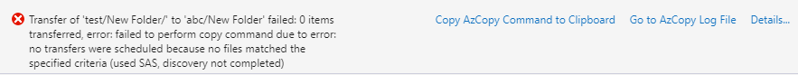 Keep a match behavior between Activity log and Editor after pasting one empty ADLS Gen2 folder ...