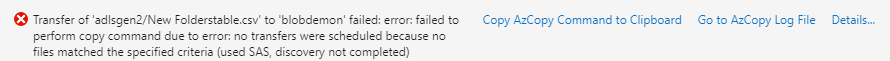 The pasted blob doesn't show when copying blobs under folders between regular and ADLS Gen2 blob ...