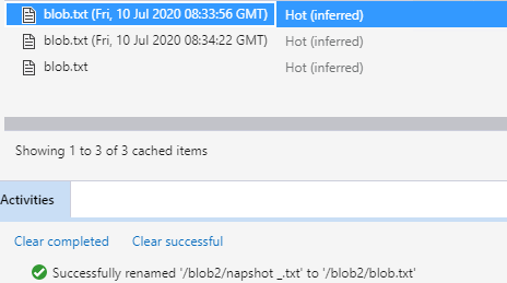 Succeed to rename one ADLS Gen2 blob with snapshots · Issue #3218 · microsoft ...