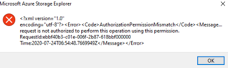 The 'Copy' action is enabled for one blob under Azure AD attached blob containers · Issue #3293 ...