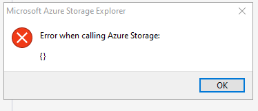 Pop up an error when clicking 'Manage Access Policies…' action for one QA blob container · Issue ...