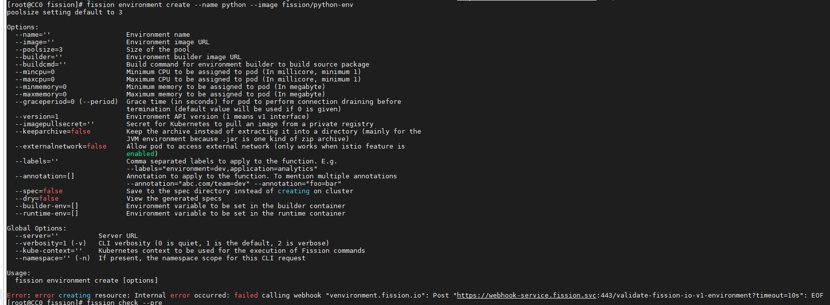 I can't deploy env or function on using fission CLI · Issue #2759 · fission/fission · GitHub