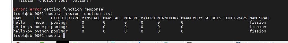 the function seemly can not work, I hope you help me. · Issue #2760 · fission/fission · GitHub