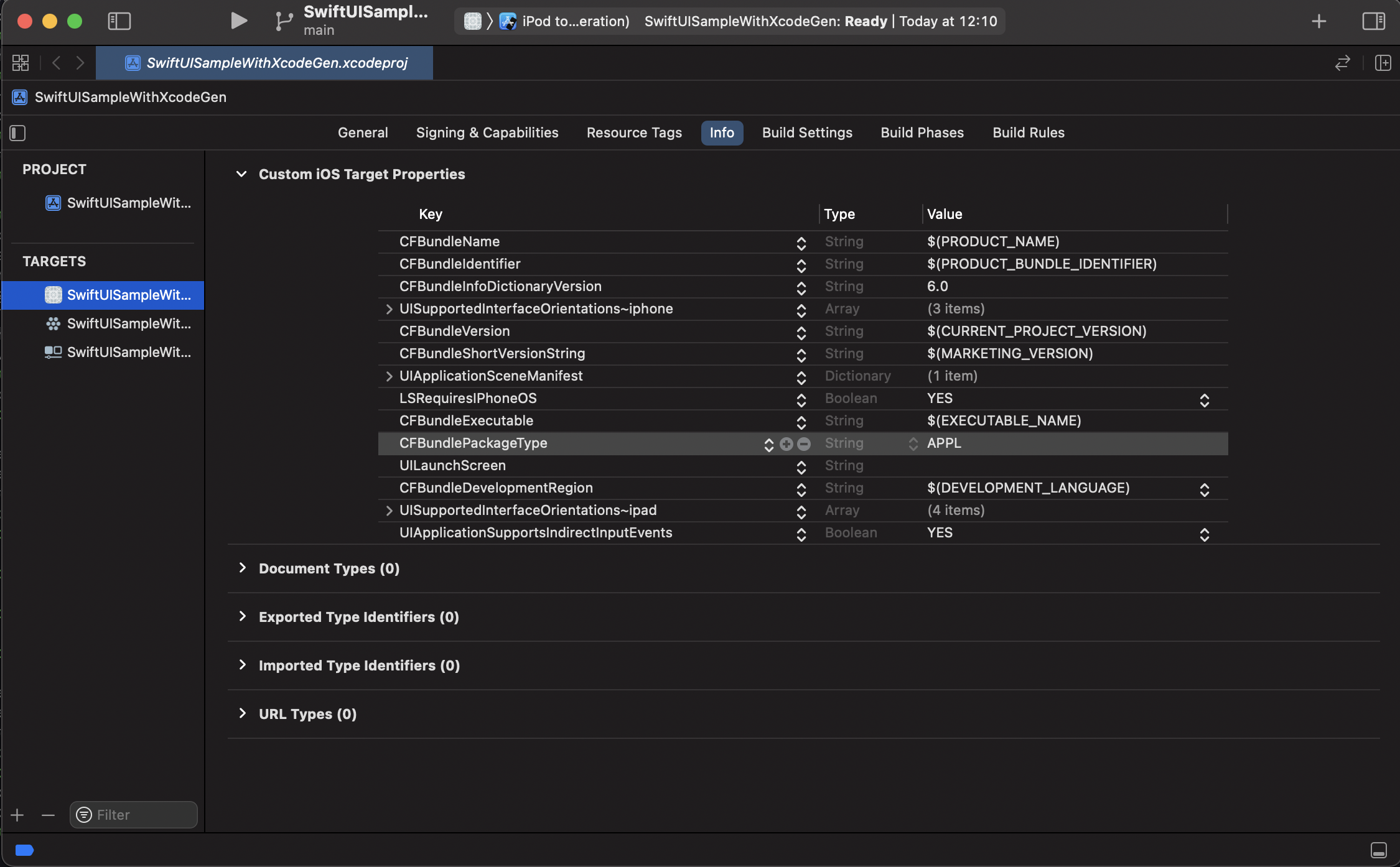 最低限困らない SwiftUI を指定した Xcode プロジェクトを XcodeGen で生成する #iOS - Qiita